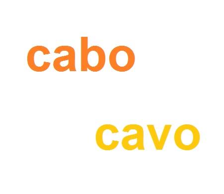 Cuál es la diferencia entre cabo y cavo