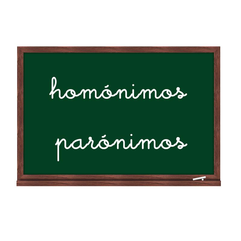 Diferencia entre homónimos y parónimos
