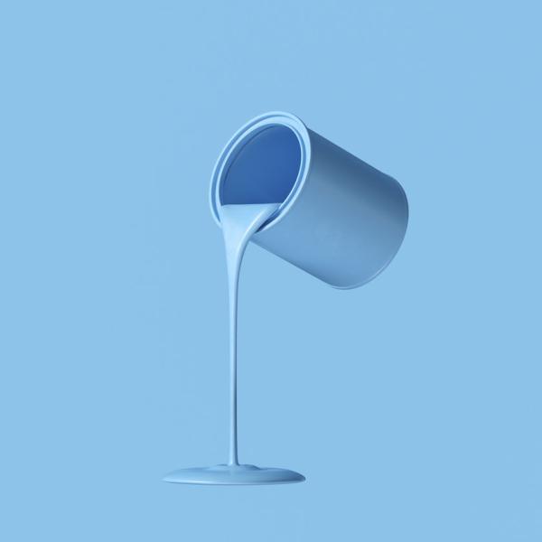 Tonos De Colores De Pintura Azul El Color Azul La Seta Del Goblin