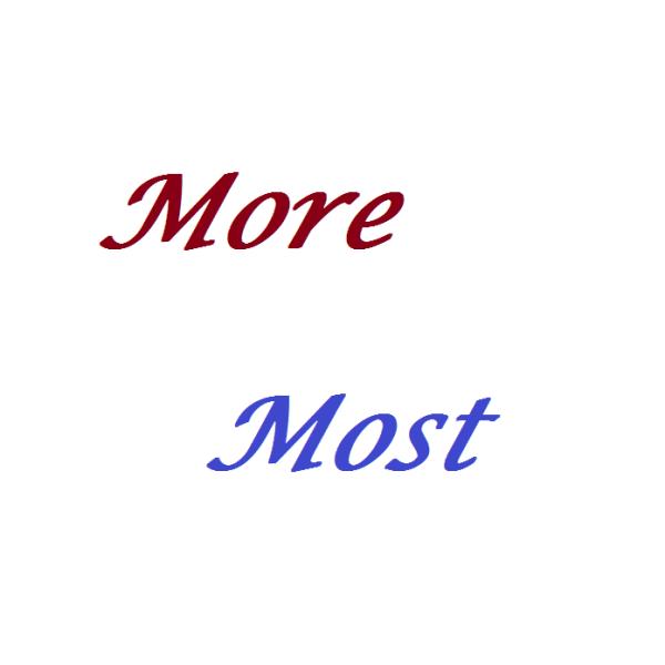 Cuál es la diferencia entre more y most en inglés