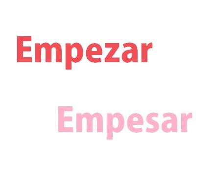 Cómo se escribe empezar o empesar