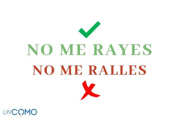 Raya o Ralla - ¿Cómo se escribe?