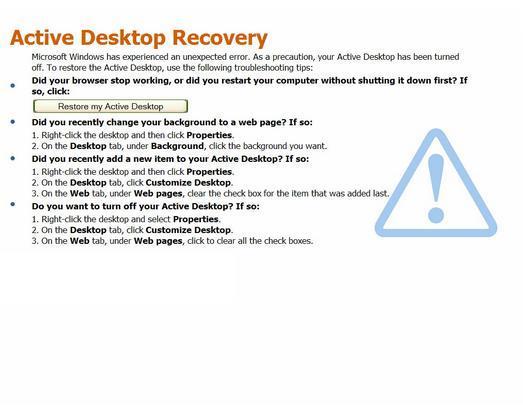 Cómo detener la recuperación de Active Desktop - 5 pasos