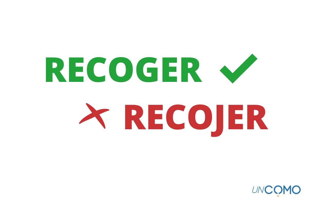 ¿Cómo se escribe RECOGER o RECOJER? - ¡Con ejemplos!