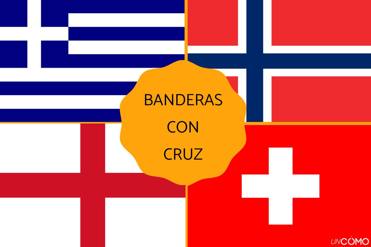 Banderas con cruz - Cuáles son y su significado