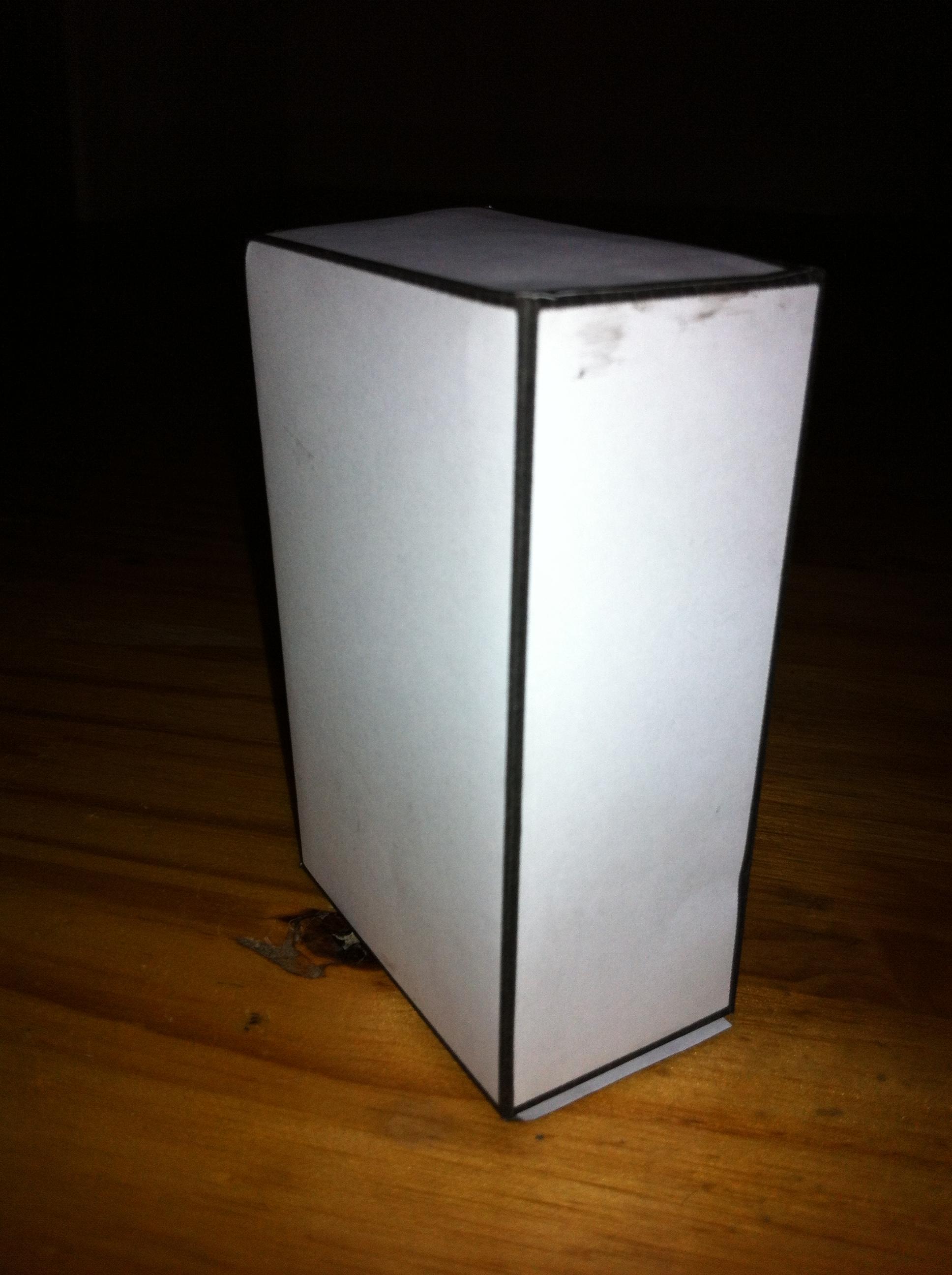 Modelo De Papel De Prisma Rectangular Molde De Prisma Rectangular