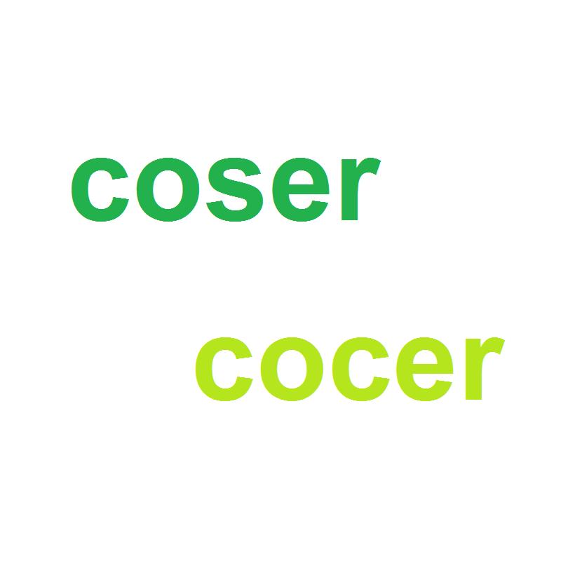 Cuál es la diferencia entre coser y cocer
