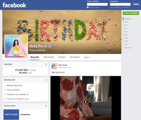 Cómo contactar con Katy Perry