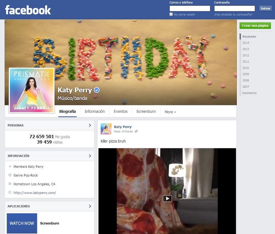 Cómo contactar con Katy Perry