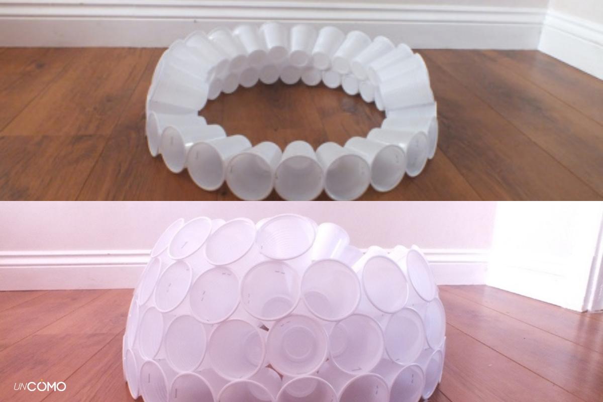 Cómo hacer un MUÑECO de NIEVE con VASOS - ¡Pasos!