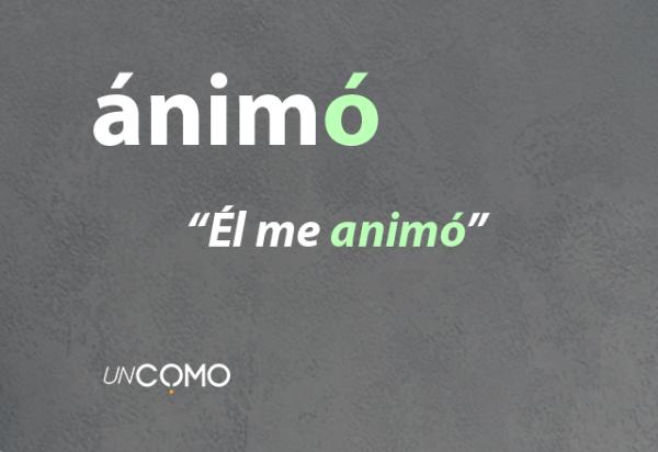 Cómo se escribe animo, ánimo o animó - todas son correctas