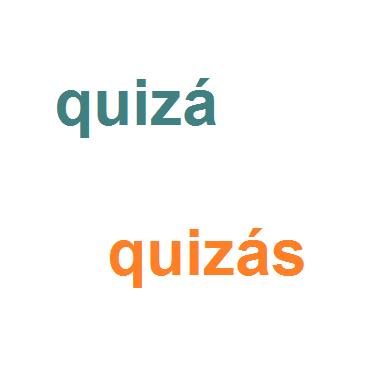 Cómo se escribe quizá o quizás