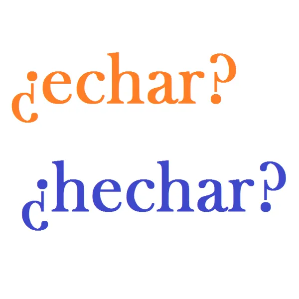 Hechar Y Echar Spanish Verbs: Echar Or Hechar? El Rincon Del Tandem