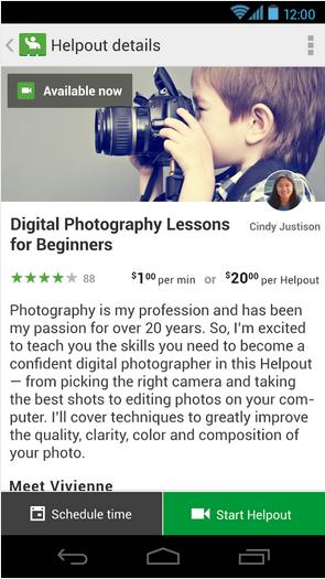 Qué es Google Helpouts