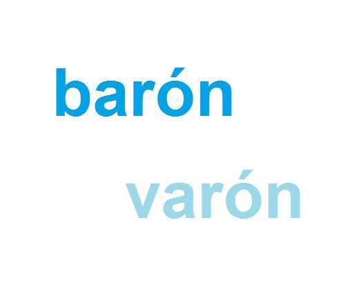 Cuál es la diferencia entre barón y varón