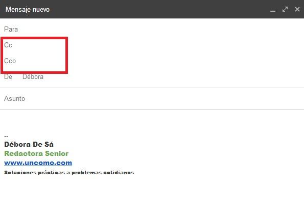 Qué significa CC y CCO
