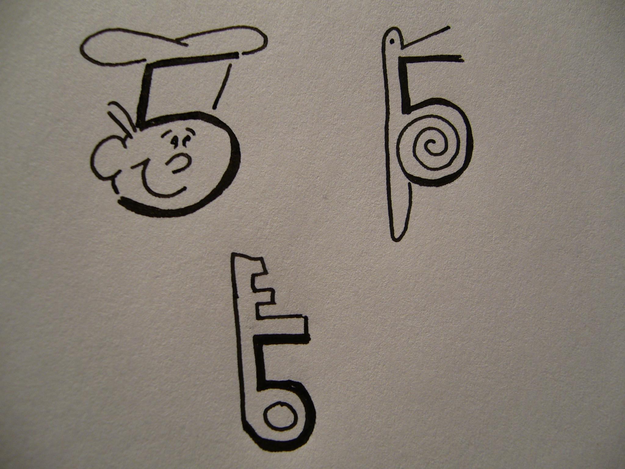 Cómo dibujar el número 5 de forma original - 6 pasos