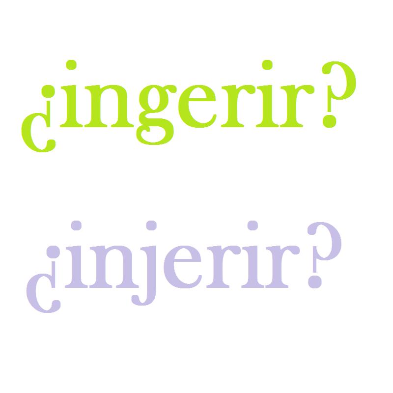 Cómo se escribe ingerir o injerir