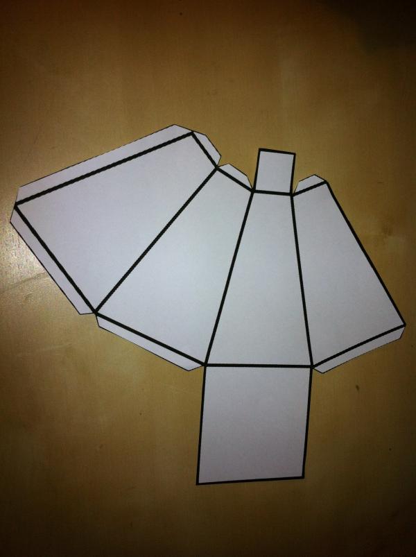 piramide cuadrangular molde