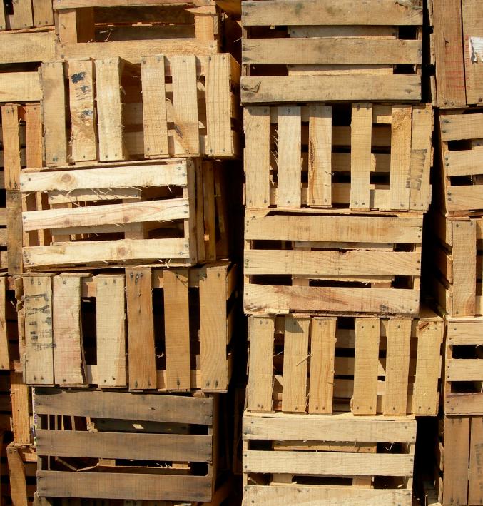 Ideas para decorar con cajas de fruta