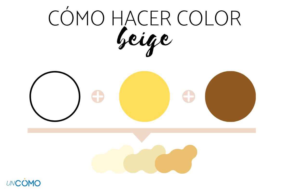 Cómo HACER COLOR BEIGE - Pasos y varios tonos