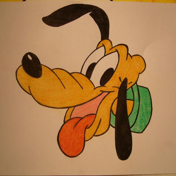 Cara De Pluto De Disney En Blanco Y Negro Los Cortos De Mickey Mouse