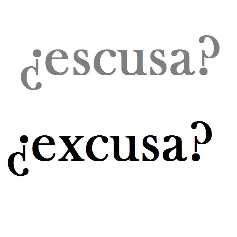 Cómo se escribe escusa o excusa