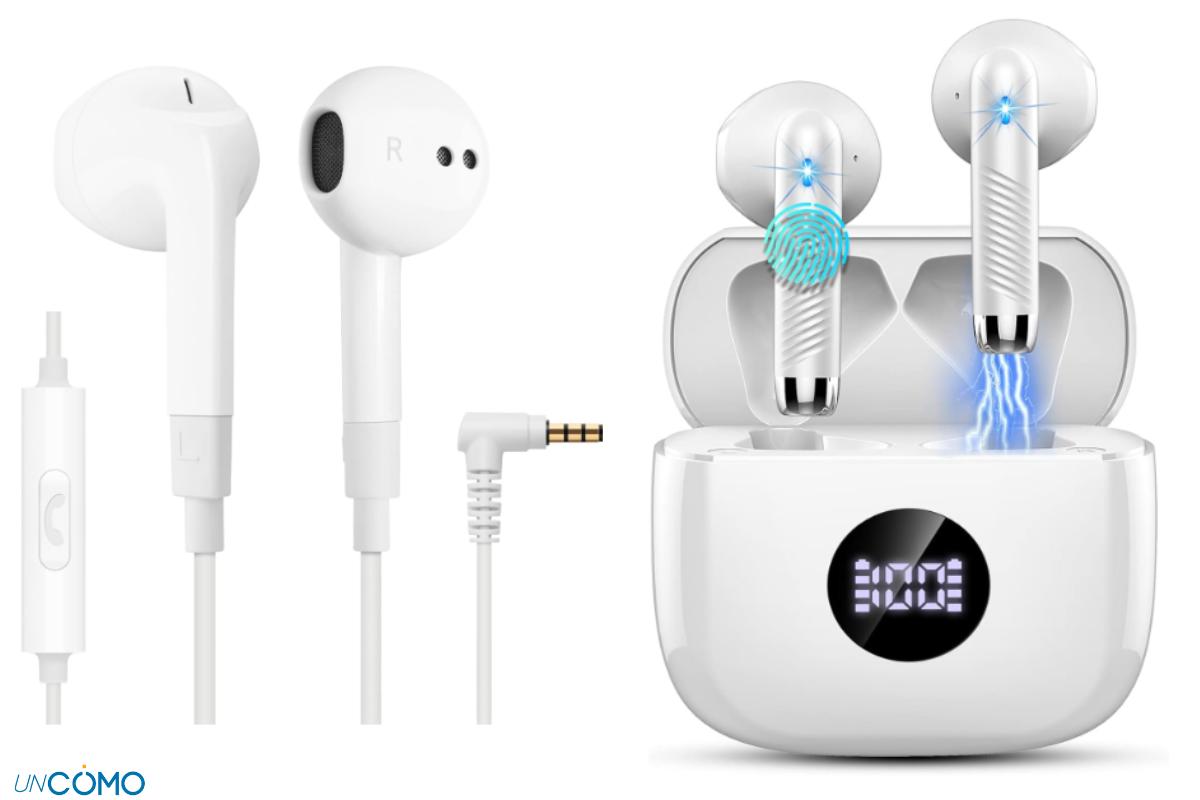 6 tipos de auriculares internos y externos - ¡Nombres, fotos y consejos para elegir los mejores!