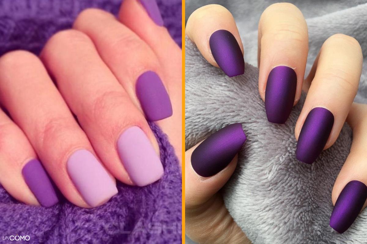 10 diseños de uñas moradas: una manicura bonita y elegante