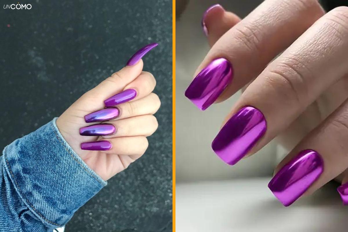 10 diseños de uñas moradas: una manicura bonita y elegante