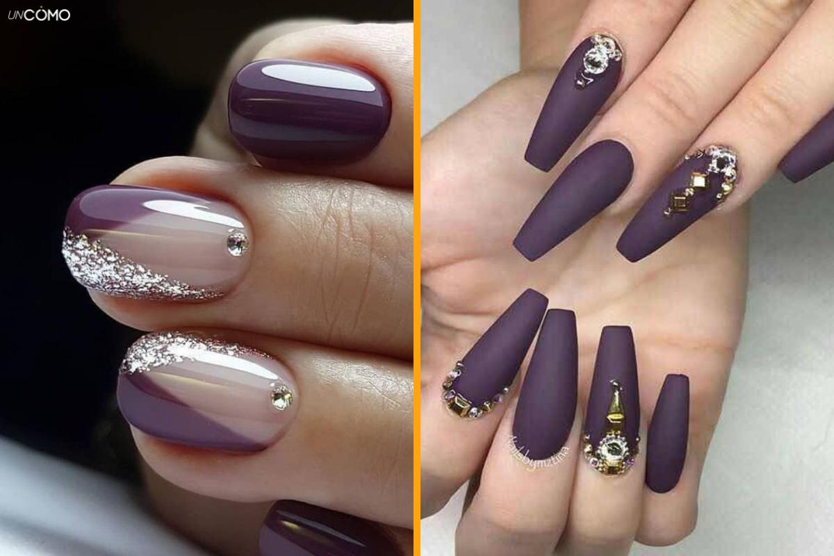 10 diseños de uñas moradas: una manicura bonita y elegante